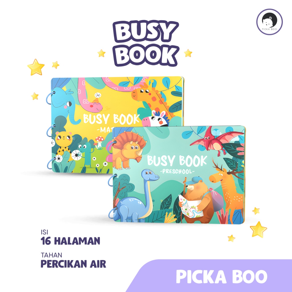 Jual PICKA BOO Quiet Book Busy Book Buku Edukasi Anak Buku Aktivitas ...