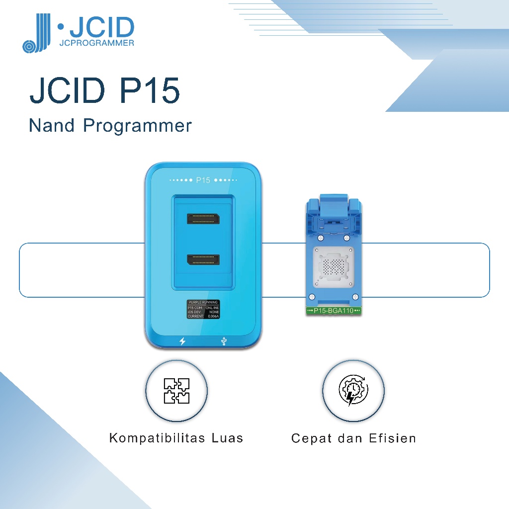 Jual ALAT SOFTWARE JCID P15 NAND PROGRAMMER (STANDARD) ORIGINAL ...