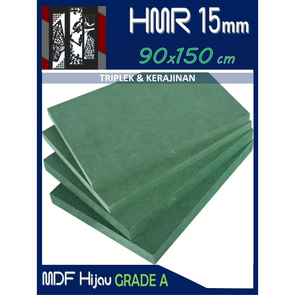 Jual HMR 15mm | MDF HIJAU 15mm 90x150 cm HMR Board 15 mm 90 x 150 ...