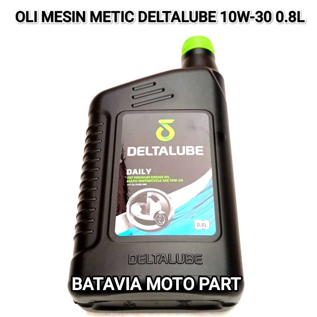 Jual OLI MESIN MOTOR MATIC DELTALUBE SAE 10W-30 API SL/JASO MB UKURAN 0 ...