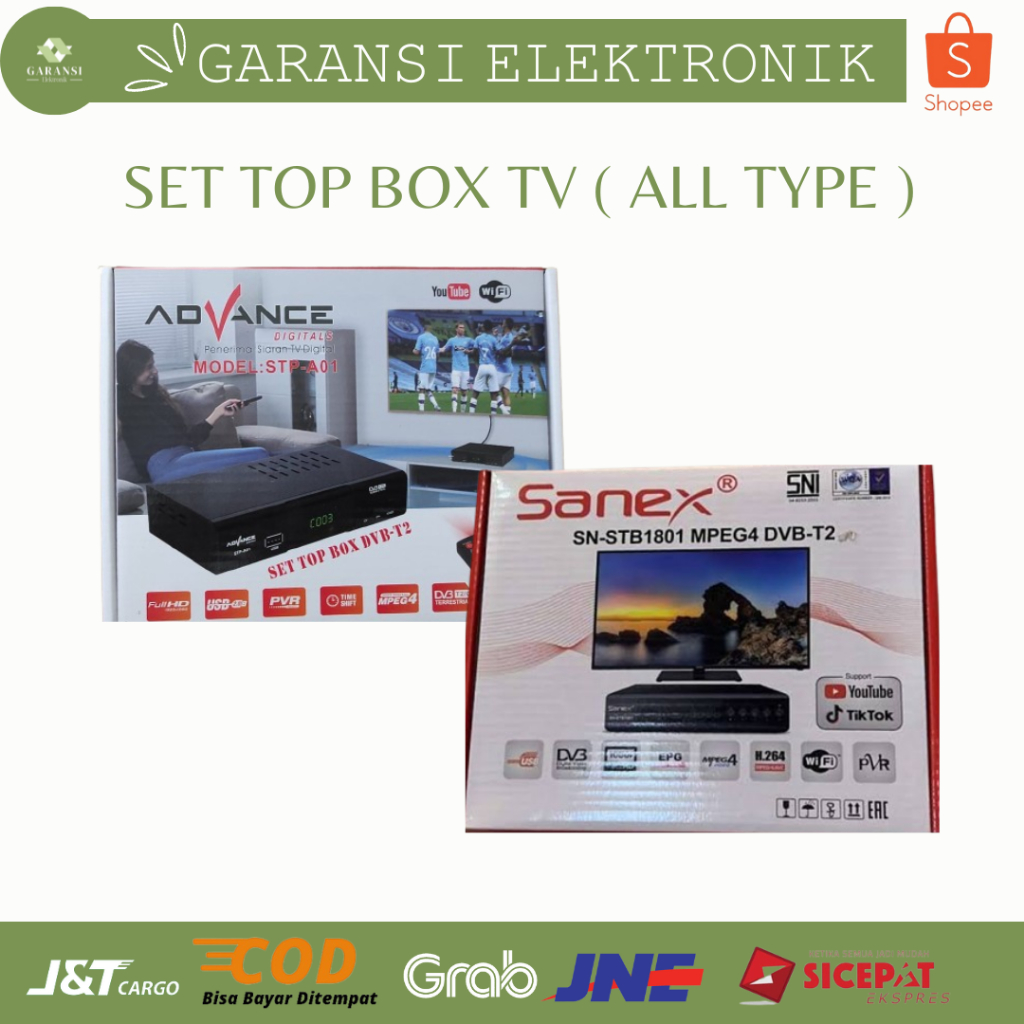 Jual ADVANCE/SANEX SET TOP BOX SERI SN STB 1801 | Shopee Indonesia