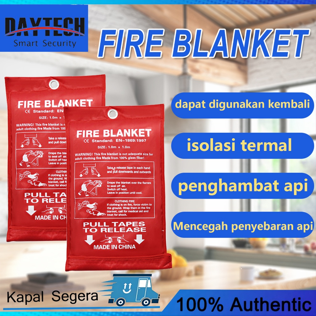 Jual COD Daytech Fire Blanket Atau Selimut Tahan Api yg Digunakan Untuk ...