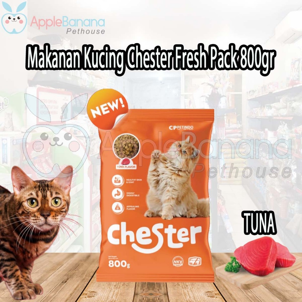 Jual Chester Tuna Cat Food 800gr - Makanan kucing Fresh Pack 800gr ...