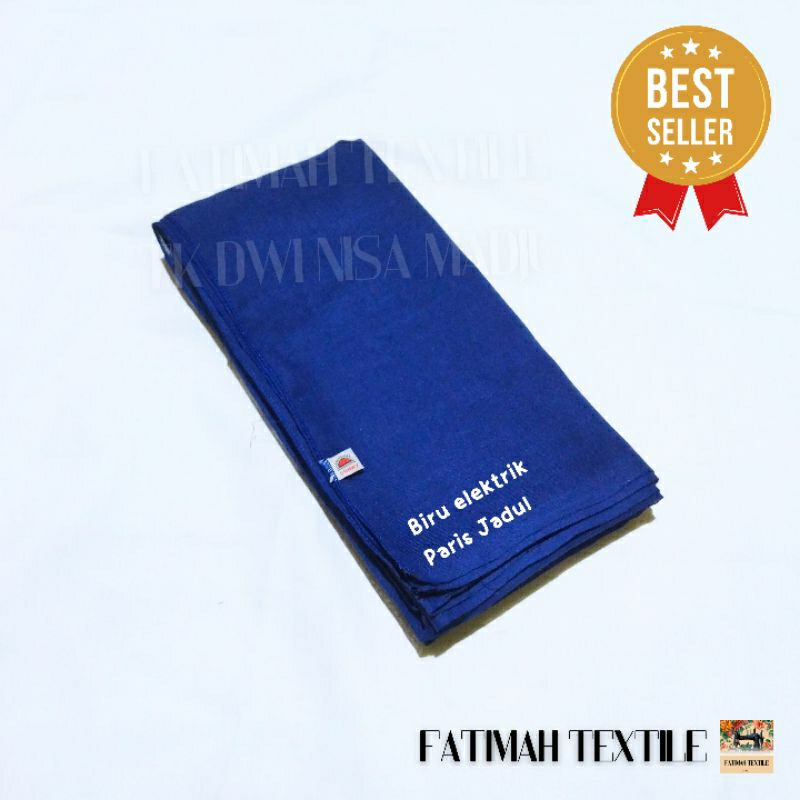 Jual Hijab Biru Elektrik Biru BCA Bahan Paris Jadul | Shopee Indonesia