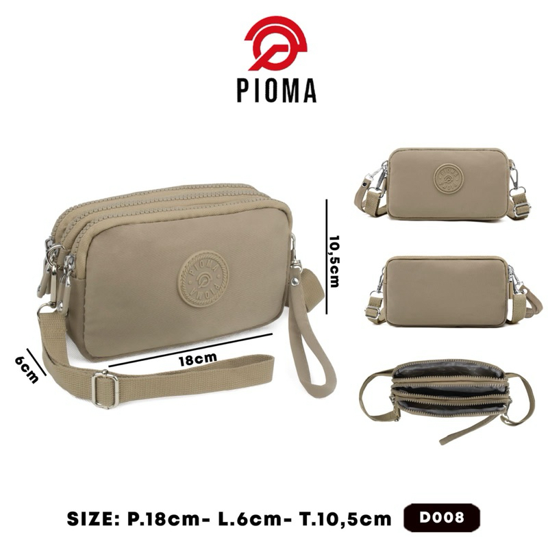 Jual Dompet hp selempang pioma d008 // dompet hp 3 ruang // dompet ...