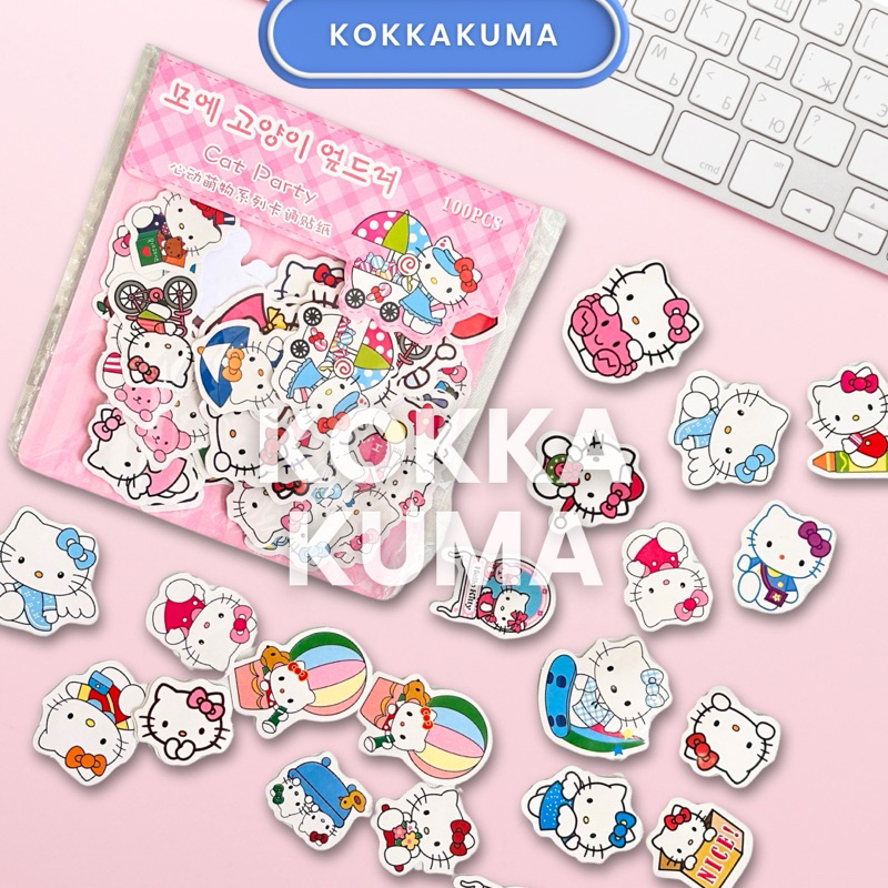 Jual ( KKM ) Stiker Kucing Cutting Sticker Set Stiker Kisscut Lucu ...