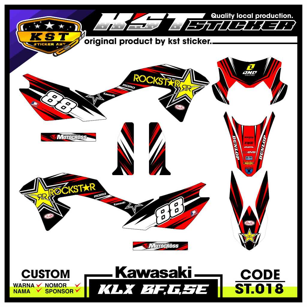 Jual Striping KLX BF,G,SE - Sticker Striping Kawasaki KLX BF,G,SE ...