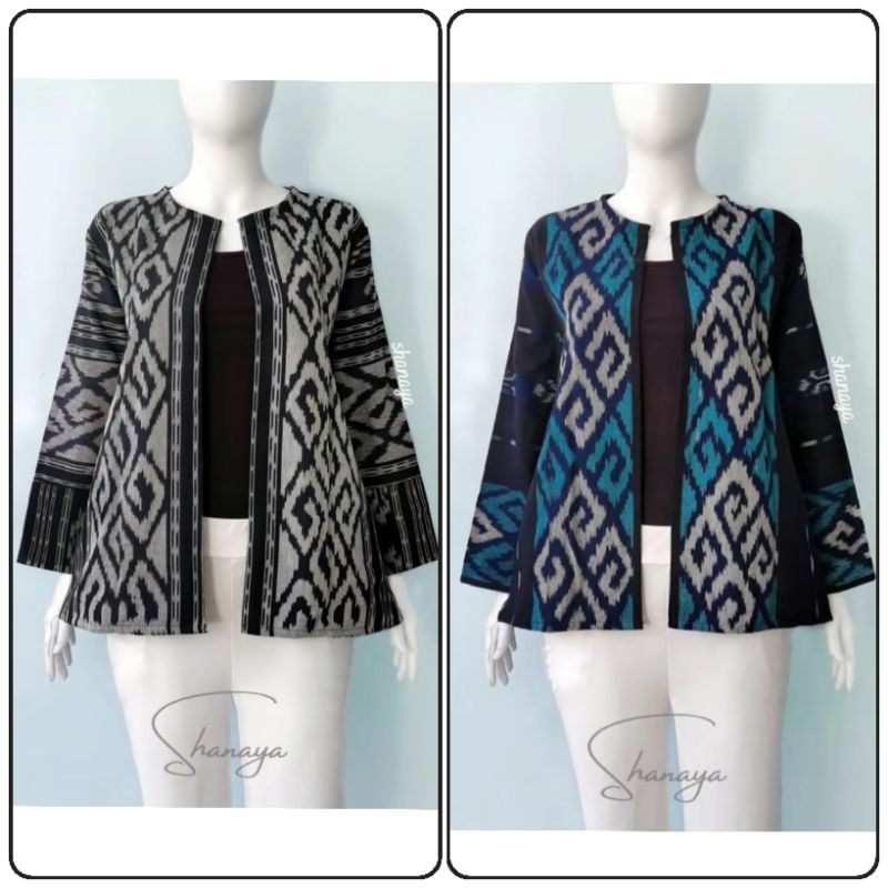 Jual OUTER WANITA , VEST TENUN ETNIC , ROMPI TENUN | Shopee Indonesia