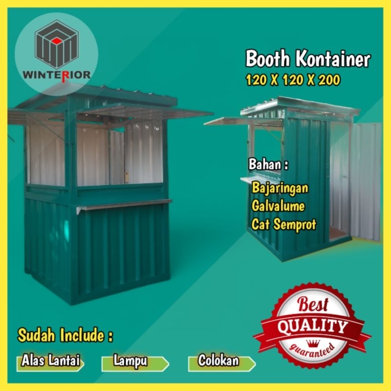 Jual Booth Container / 120x120x200 / Kontainer / Gerobak Container ...