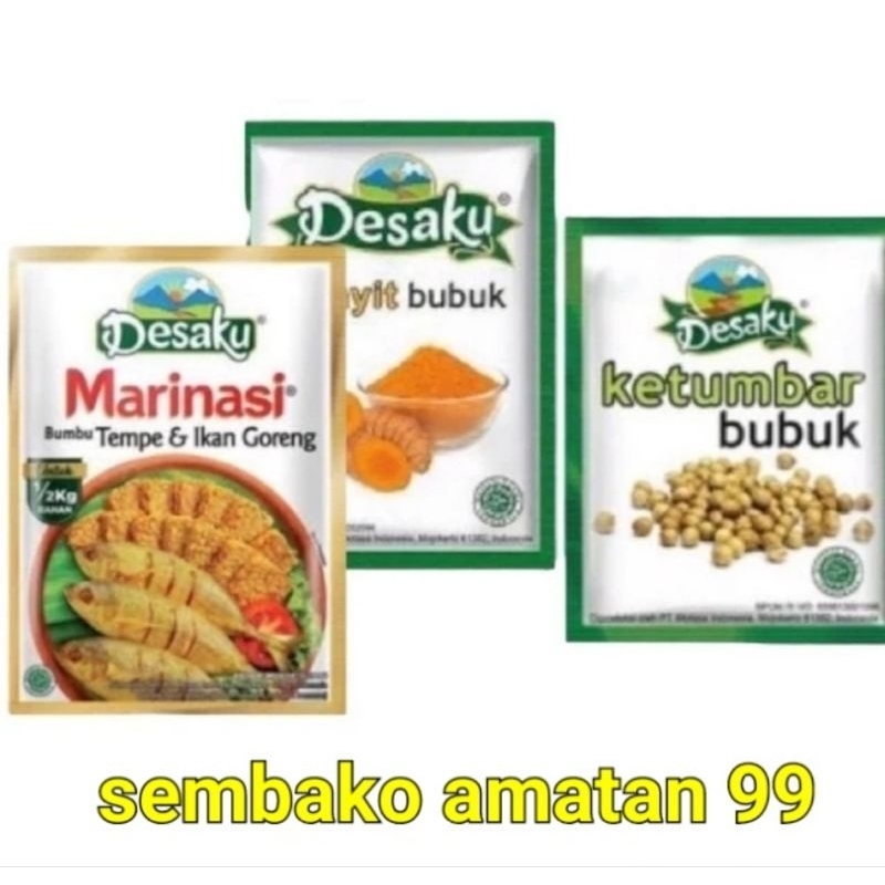 Jual DESAKU Bumbu Gorengan Marinasi Ayam Tempe Ikan Ketumbar Kunyit All ...