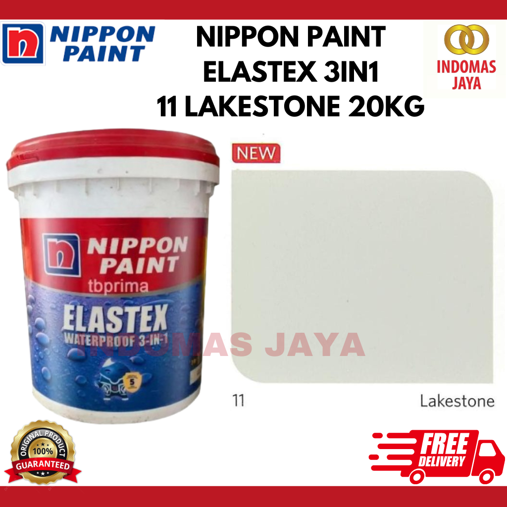 Jual ELASTEX 3 IN 1 11 LAKESTONE NIPPON PAINT 20KG | Shopee Indonesia