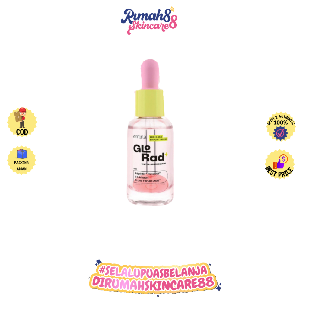Jual RSC 88 - EMINA Glo Rad+ High-Res Bright Glow Water Sphere Serum ...