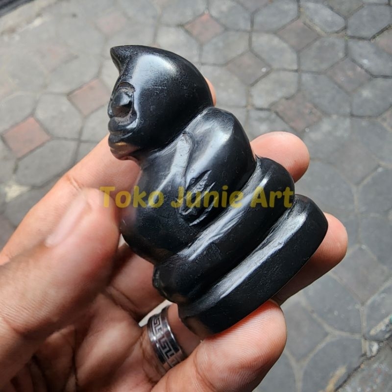 Jual PATUNG SEMAR LUNGGUH BATU HITAM PATUNG BATU ARCA PATUNG ANTIK ...