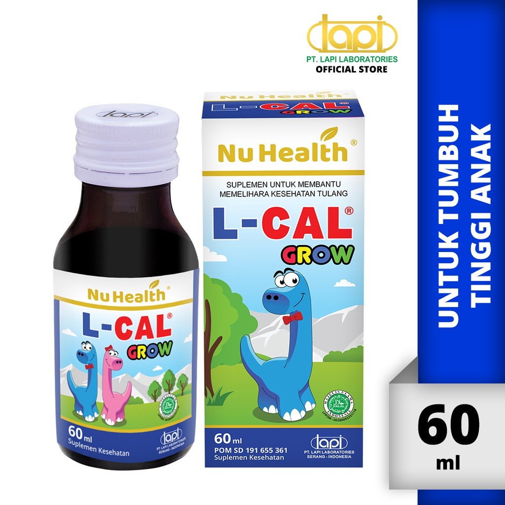 Jual L-CAL GROW SIRUP 60 ML(VITAMIN UNTUK MEMBANTU MENAIKKAN TINGGI ...