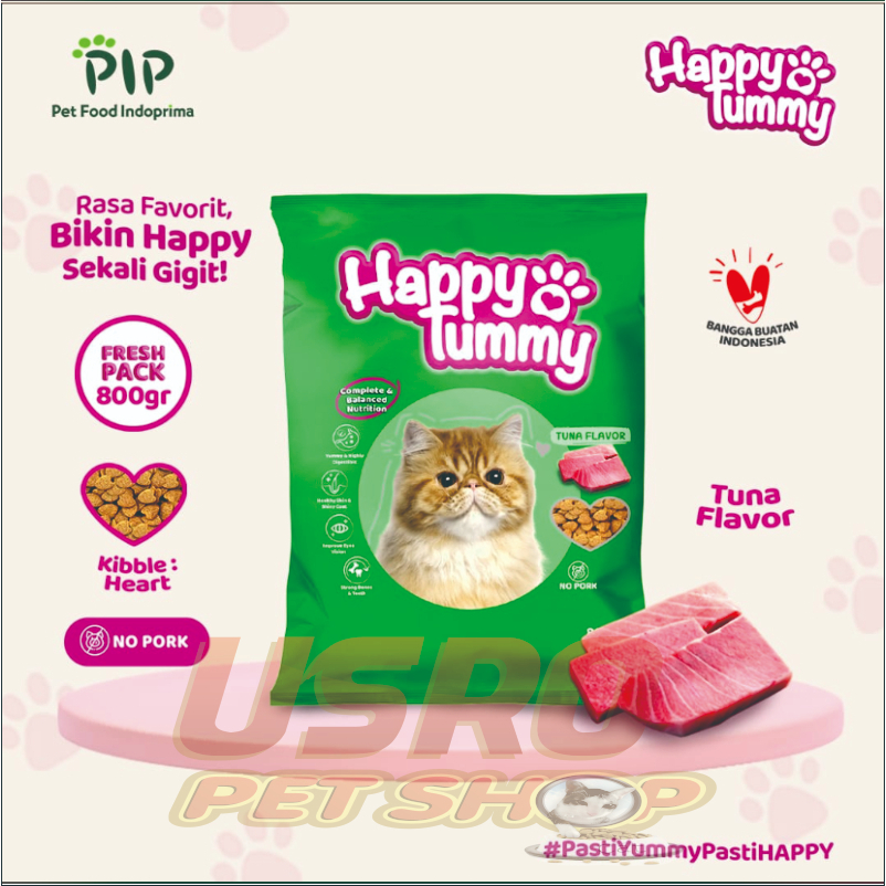 Jual Happy Tummy Tuna FP 800gr - Makanan Kucing Kering | Shopee Indonesia