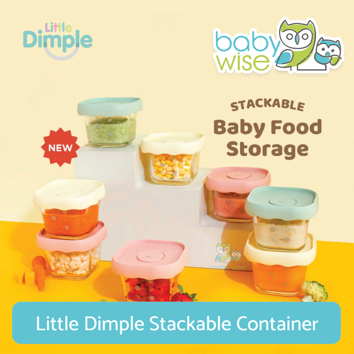 Jual Little Dimple Stackable Container - Wadah Penyimpanan MPASI Anak Bayi | Shopee Indonesia