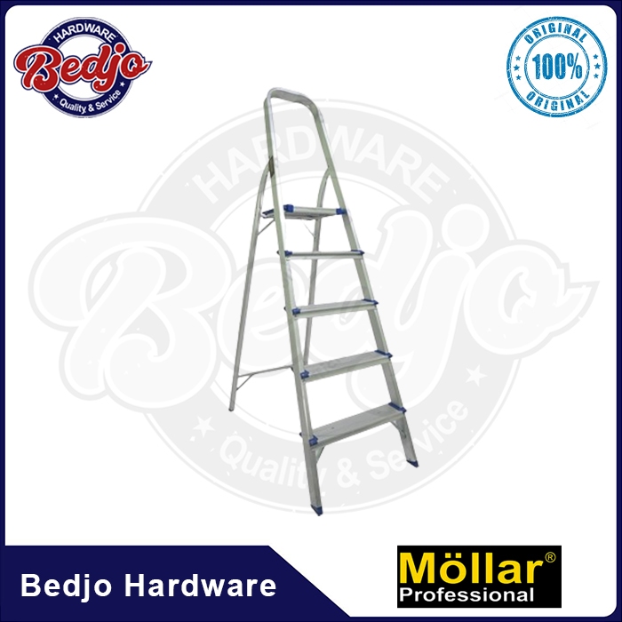 Jual Mollar Tangga Lipat Aluminium 5 Step / Tangga Rumah Aluminium ...