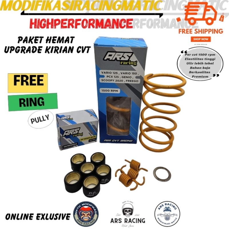 Jual PAKET FULL UPGRADE CVT VARIO 125 VARIO 150 LED PCX 125 ADV VARIO ...