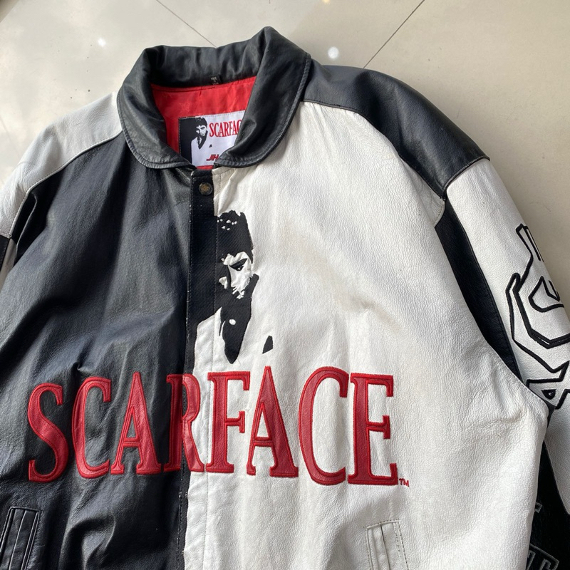 Jual TONY MONTANA SCARFACE GENUINE LEATHER JACKET by JH DESIGN | Shopee Indonesia