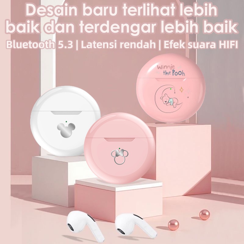 Jual Headset Bluetooth nirkabel TWS merek bersama Disney, headset ...