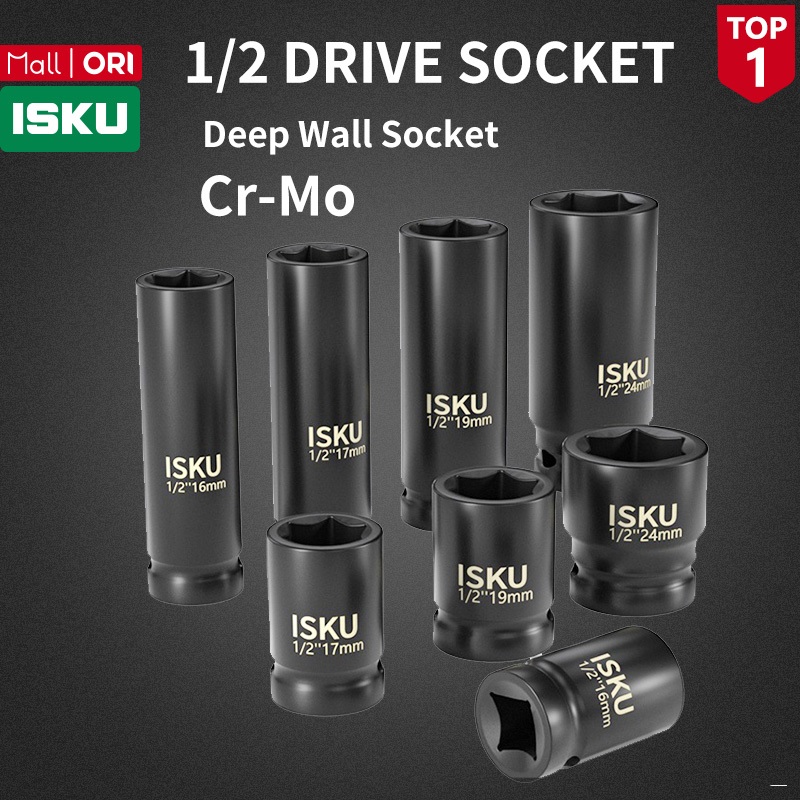 Jual ISKU Mata shock impact 1/2 Panjang 8mm - 41mm Impact Sock Socket ...