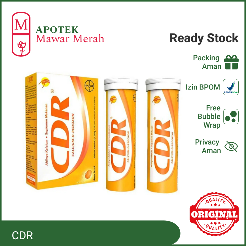 Jual CDR Rasa Jeruk 10 Tablet / Vitamin / Vitamin C / Suplemen / Daya ...