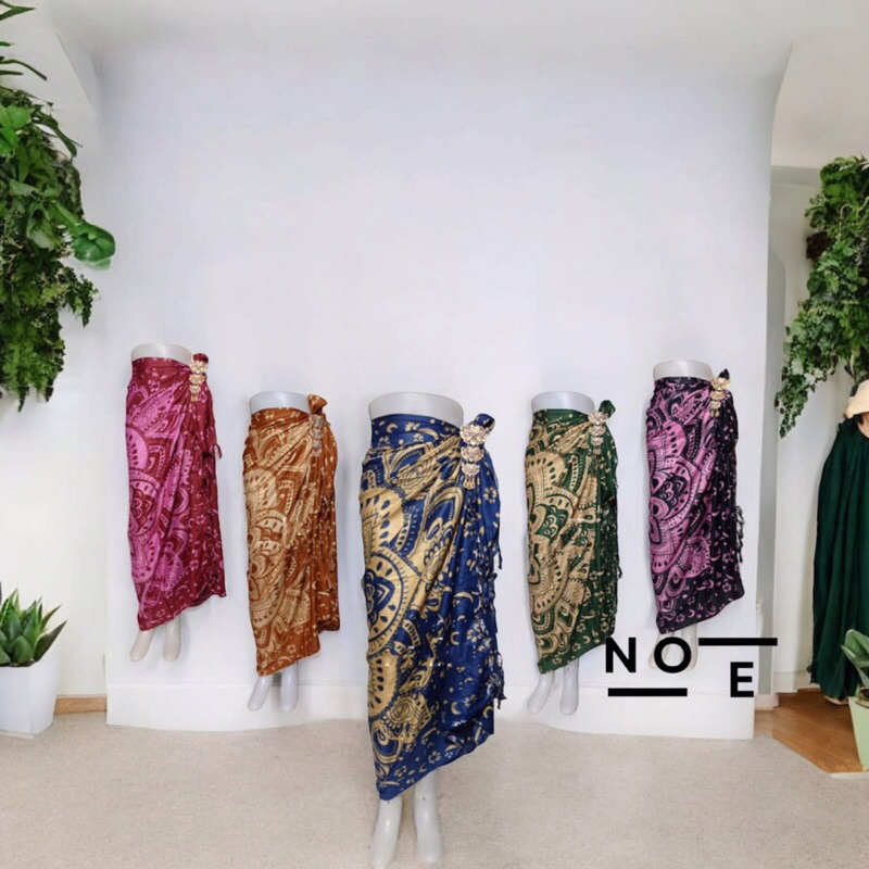 Jual COD Kain Bali Pantai Kain Bali Motif Batik Sultan Mewah Rumbai ...