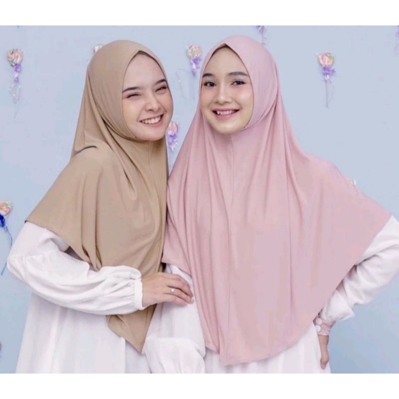 Jual HIJAB BERGO INSTAN NON PET XL JERSEY/JILBAB INSTAN MALAY JERSEY PREMIUM | Shopee Indonesia