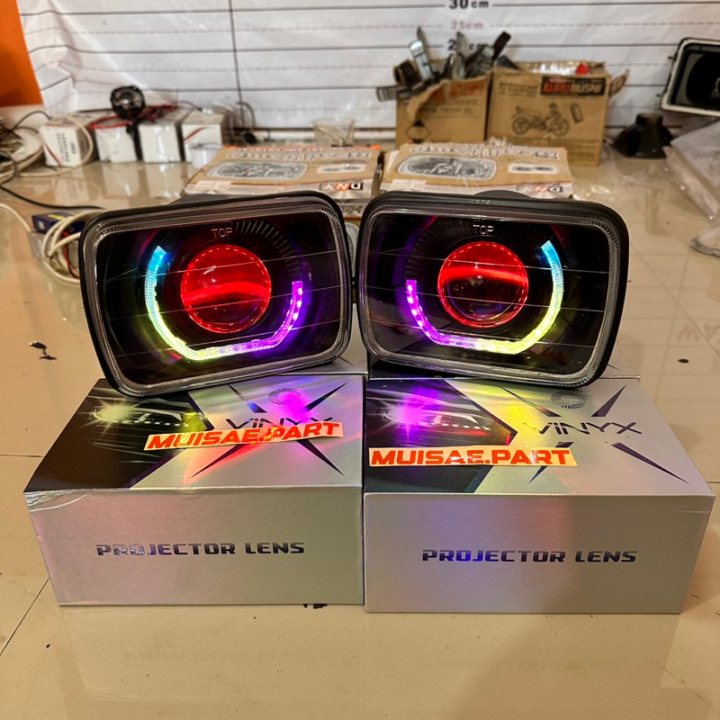 Jual LAMPU DEPAN L300 Biled Full RGB remot hp | Shopee Indonesia