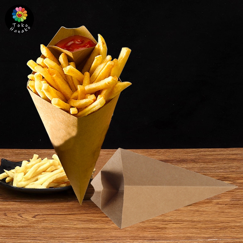 Jual 50pcs Box Kentang Goreng French Fries Dus Churros Ayam Dus French ...