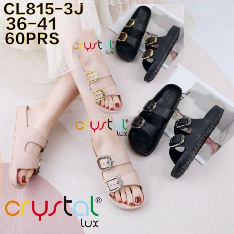 Jual CL815-1 Sandal Selop Wanita Crystal Lux Sendal Slop Cewek Gesper ...