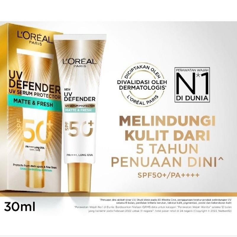 Jual L'Oreal Paris UV Defender Invisible Fluid SPF 50+ PA++++ Long UVA ...