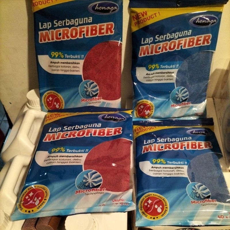 Jual Lap Microfiber Honaga 40x40 cm 320gsm, Lap serbaguna Honaga ...