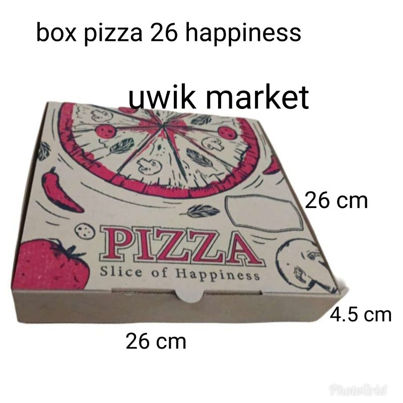 Jual BOX PIZZA 26 HAPPINESS/KARDUS PIZZA 26 HAPPINESS/ DUS PIZZA ...