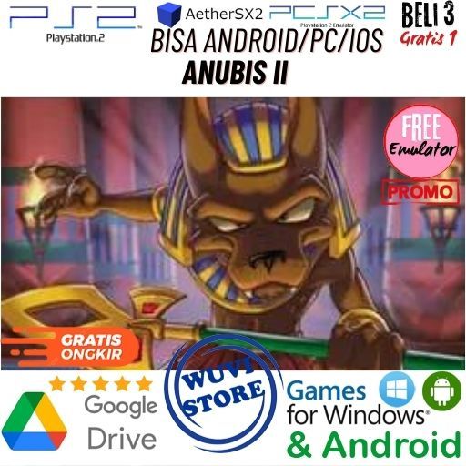 Jual PS2 Anubis II | Bisa di PC / Android / IOS Plus Emulator | Beli 3 Gratis 1 | Shopee Indonesia