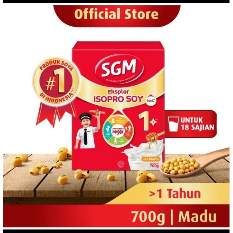 Jual sgm 1+ soya rasa madu kemasan 700gram (READY) | Shopee Indonesia