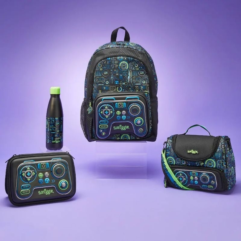 Jual Smiggle Black Virtual Classic Backpack Ransel Anak SD | Shopee ...