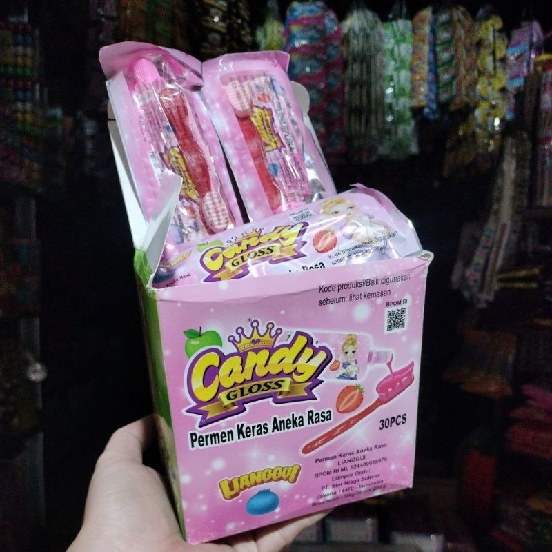 Jual PERMEN SIKAT GIGI 1 BOX isi 30 pcs | Shopee Indonesia