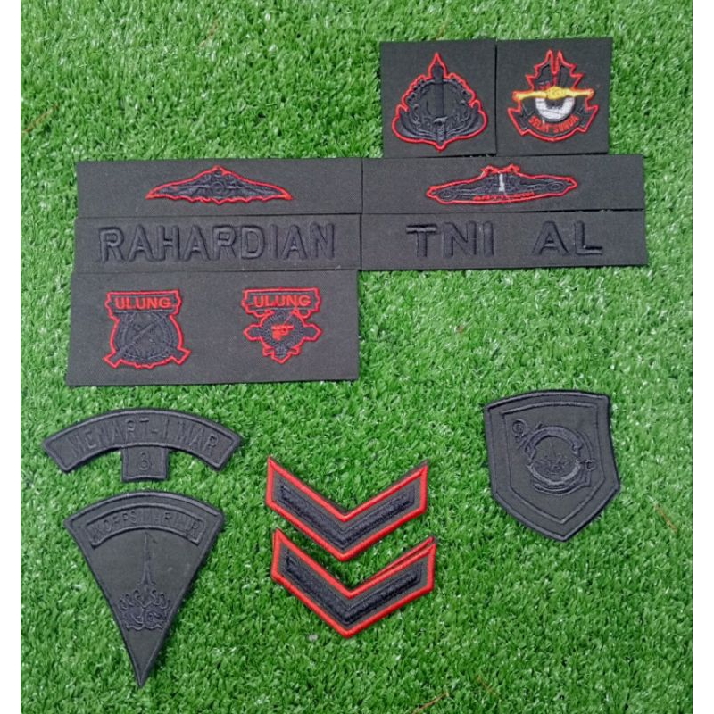 Jual (Ukuran Kecil/Baru)Full Set Bordir Papan Nama PDL TNI AL | Shopee Indonesia