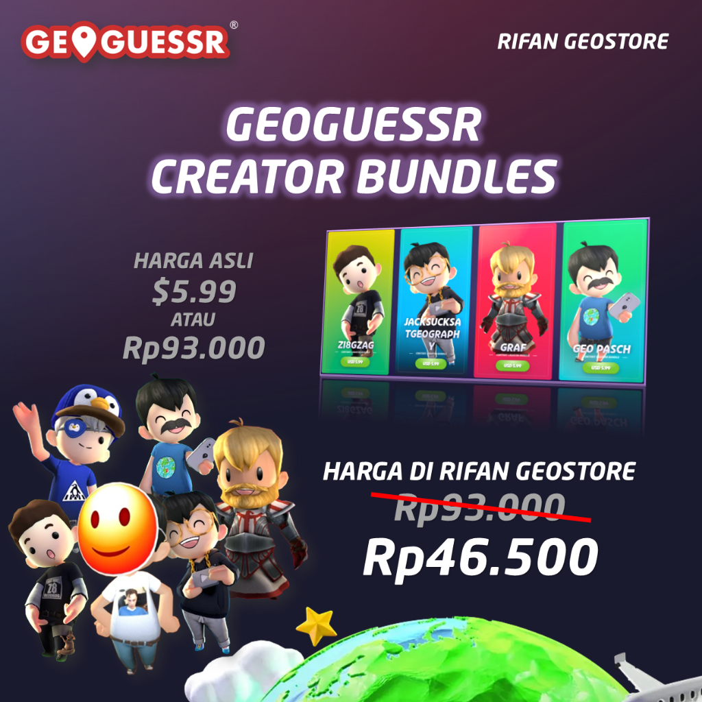 Jual GeoGuessr Creator Bundles - Avatar Kreator | Shopee Indonesia