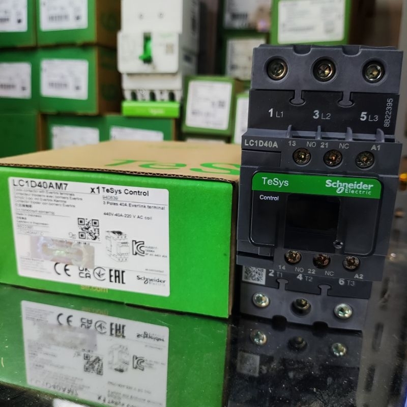 Jual Contactor Kontaktor LC1D40M7 3P 40A 220VAC | Shopee Indonesia