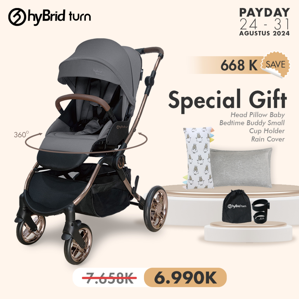 Jual Hybrid Stroller Turn Slate Grey Black Bronze Brown Anodized ...