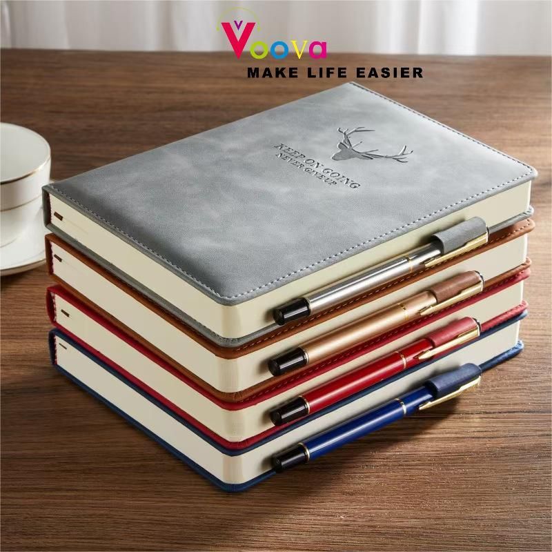 Jual VOOVA Notebook Kulit A5/Buku Agenda Kerja/Meeting Planner NoteBook ...