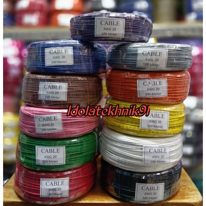 Jual KABEL AWG 20 CABLETON 100METER/ROLL MADE IN JAPAN KABEL AWG20 ...