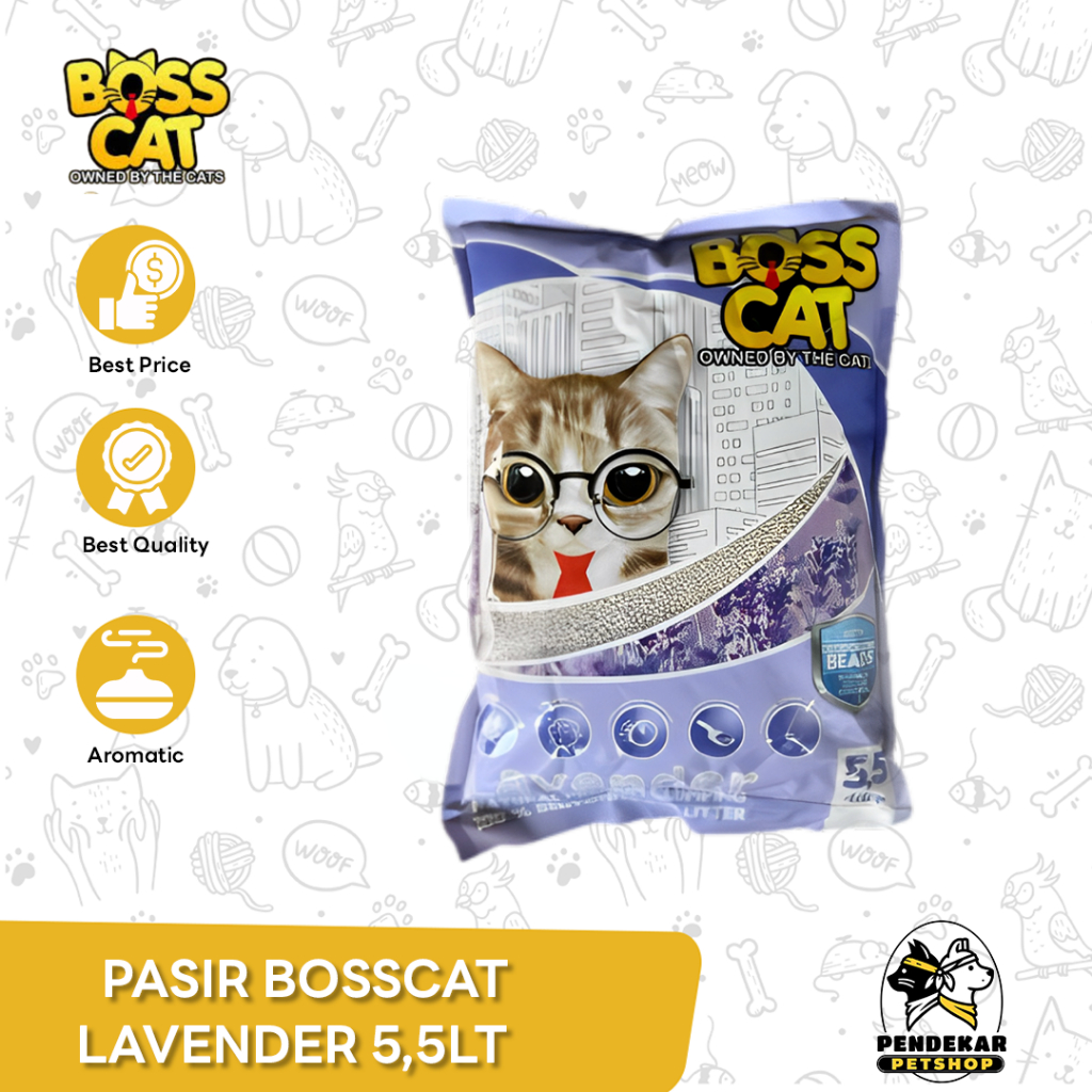 Jual Pasir Kucing Boss Cat Gumpal Wangi 5,5 Liter | Shopee Indonesia