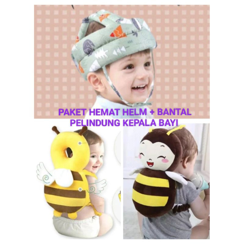 Jual PAKET HEMAT BANTAL + HELM PELINDUNG KEPALA BAYI | PROMO BABY HEAD ...