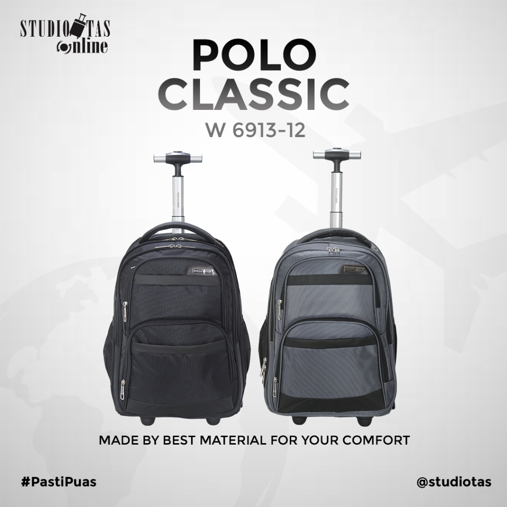 Jual Polo Classic Backpack Trolley W6913-12 | Shopee Indonesia
