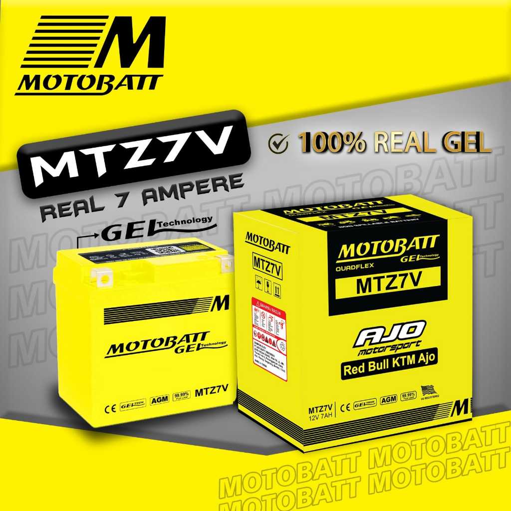 Jual AKI MOTOBATT MTZ7V VESPA SPRINT / PRIMAVERA / LX 125 / LX 150 ...