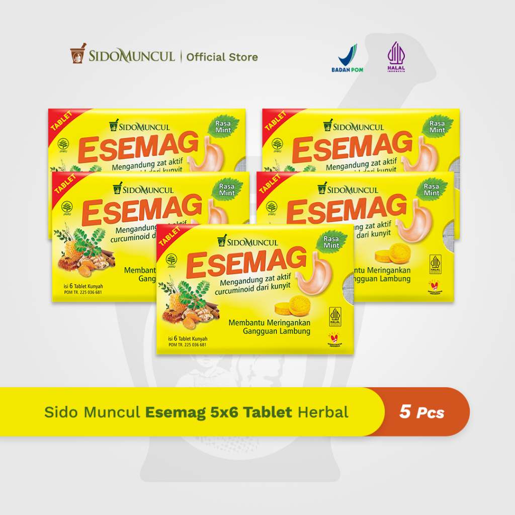 Jual [ADA HARGA GROSIR] ESEMAG TABLET 1 BOX @ 5 STRIP x 6 TABLET ...