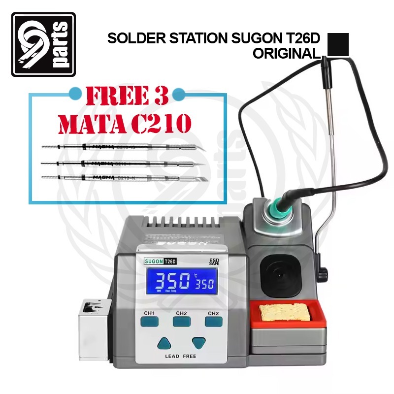 Jual Solder Station Sugon T26D Plus Mata JBC Original C210 / Soldering Station / Solder Station ...